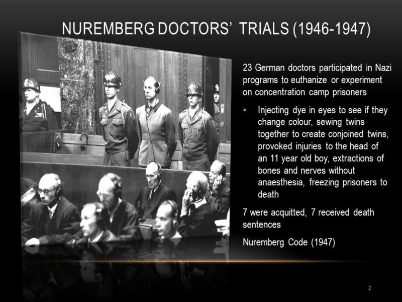 Volver a Nuremberg - Redbioética/UNESCO